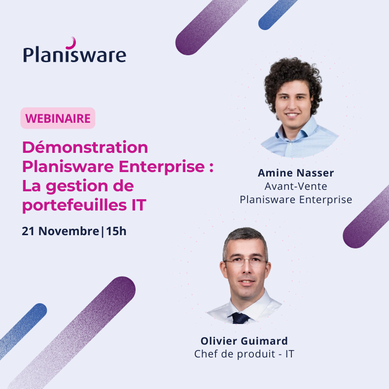 Démonstration Planisware Enterprise : La gestion de portefeuilles IT ...